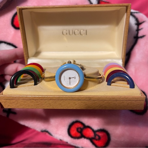 Gucci | Accessories | Vintage Gucci Bezel Color Change Watch | Poshmark